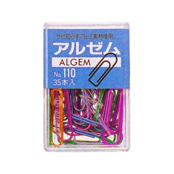 アルミのゼムクリップです。長さ約30mm・シルバー、ピンク、イエロー、ブルー、グリーン、レッドのカラーです。※こちらの商品は店頭同時販売になります。ご注文のタイミングや数量によっては店頭販売による品切れにより、メーカー取り寄せとなる場合がご...