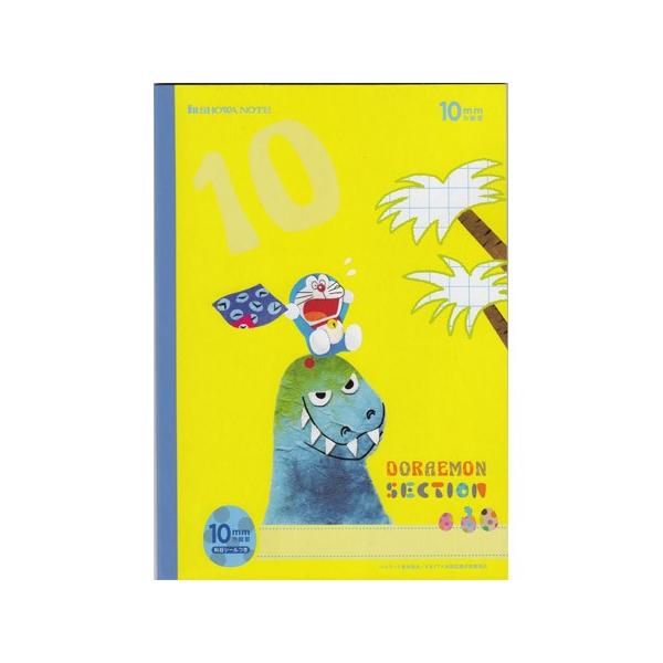 表紙デザインが可愛いドラえもんの学習帳です。10mm方眼罫です。ノートに使える科目シール付き。■サイズ：B5・252×179mm■罫：10mm方眼罫■糸綴じ・30枚■科目シール付き