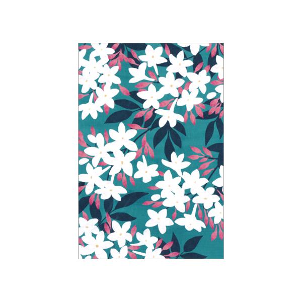 おしゃれな花柄のポストカードです。ちょっとしたお便りにぴったりですインテリアとして飾るのもおすすめ。■サイズ：148×100mm■1枚入り　郵便番号記載枠なし　罫線なし◇クロネコゆうパケット対応個数：最大30個