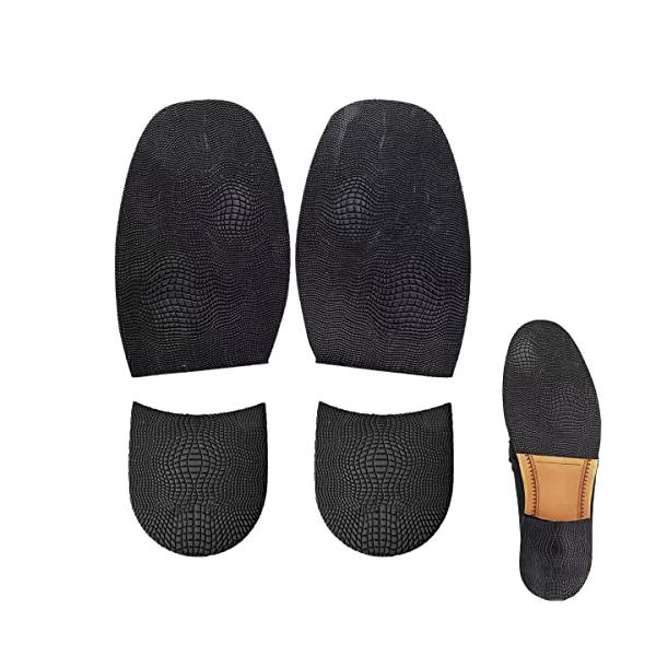 材質:ゴム，色：黒/牛津色。サイズ:足裏: 178*115mm、厚さ:約2mm。踵:94*86mm、厚さ約6mm優れた耐摩耗性 高品質なゴム素材でできており、耐熱性と耐久性があり、丈夫で摩耗に強いので長期間に使用いただけます、靴の寿命を延ば...