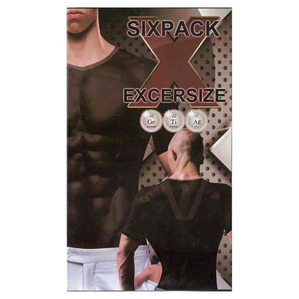 Tシャツ、インナー、上半身インナー、トレーニング、ダイエットウェア、エクササイズウェア【SIXPACK EXCERSIZE(シックスパックエクササイズ)】Tシャツタイプのスリムインナー！独自機能クロスバンド採用で姿勢を正しい形へ！デザインに...