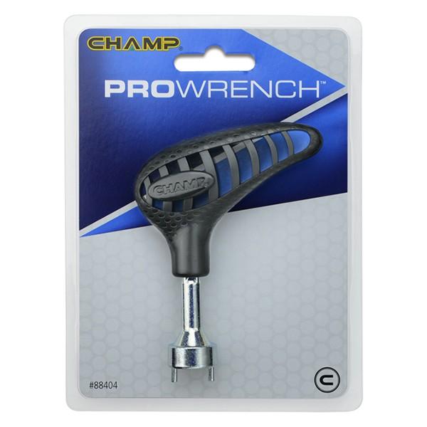 チャンプ製世界基準レンチ。快適にしっかりと握ることができるハンドル形状、頑丈な鉄製シャフトに硬度の高い鉄製ピンゴルフシューズのスパイク鋲を交換する専用レンチです。鋲の形式はPINS、FTS、Q-LOK、T-LOK、スリムロック、ミリ 等何で...