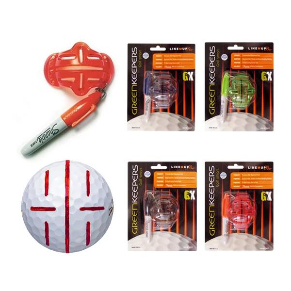 正しいラインにボールをセットできる画期的マーカーです。いろいろな方向に溝があるので、自分にとって使いやすいラインを書くことができます。溝はV型でペン先だけがボールに触れる構造なのでラインがキレイ裏に突起があり浮いている状態なので、万一ライン...