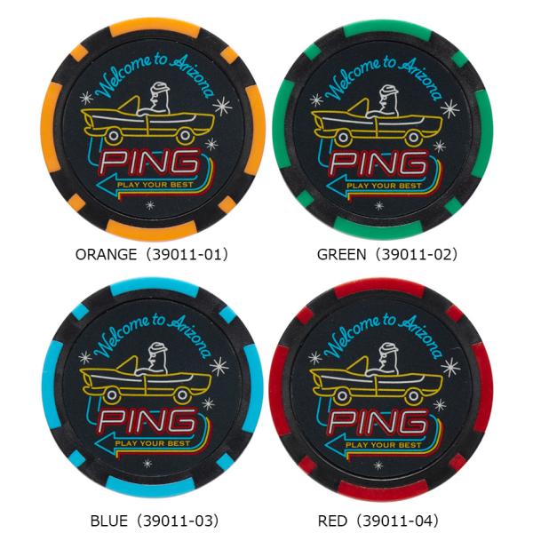 ・アリゾナダイナー風マーカー・アリゾナのダイナーをイメージしたネオン風モチーフデザイン・大きめのサイズ感でグリーン上でも視認性の高いマーカーサイズ：W-4、H-4(cm)素材：ABS