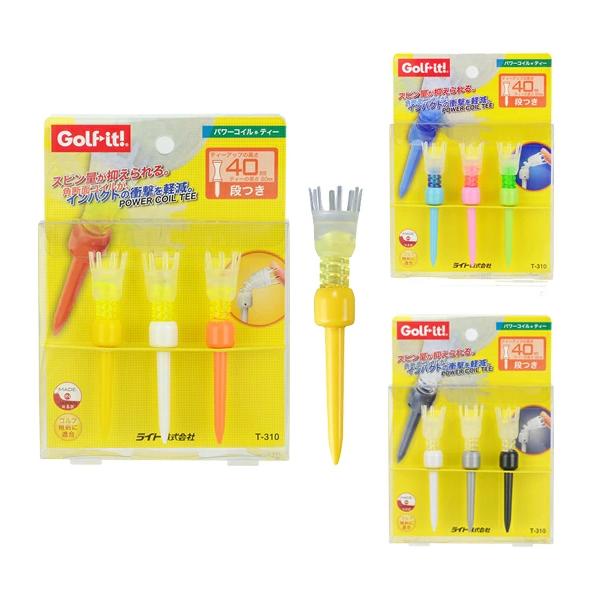 ショット時の抵抗を抑え、飛距離と方向性にこだわった新感覚コンポジットティーサイズ：全長80mm、段高40mm入り数：3本