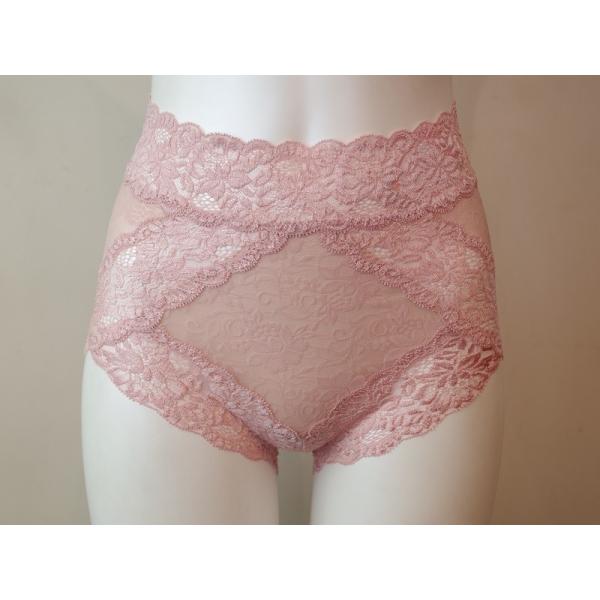 花柄を織り込んだネット素材のショーツガードルです。<br>レースを組み合わせることによってお腹押さえ効果ががあります。<br>ヒップの丸みはつぶしません。<br>サイズ：Ｍ<br>素材：ナイロ...