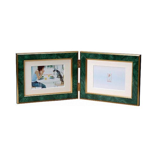 大理石調にゴールドのラインが入った華やかな写真立て。記念品・贈答品にも喜ばれるフレームです。