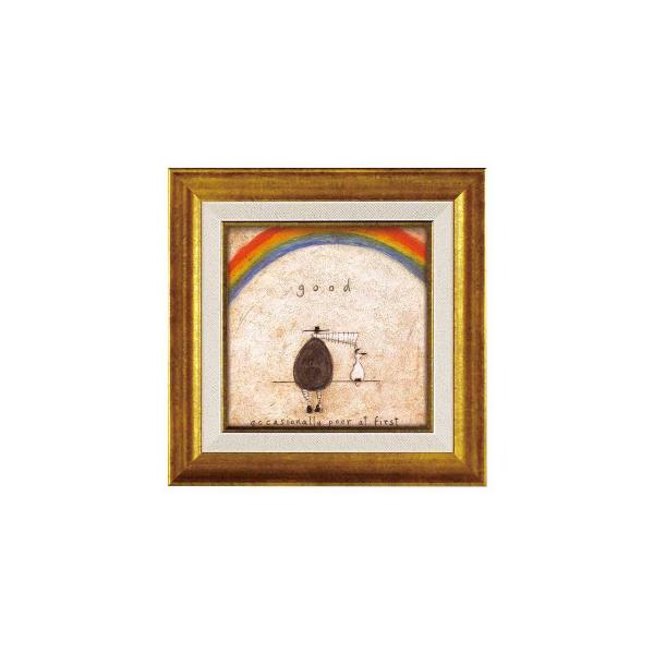 絵と額がセットになっています。じっと見ているとだんだんとサムトフトの不思議な世界へ・・・癒され幸せな気分になります。贈り物にも喜ばれています。