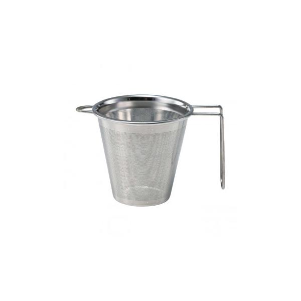 一人用のSS茶こしです。ポットや急須が無くてもいつでも手軽にお茶を入れて頂けます。ハンドルが付いているので、取り扱いもらくらくです。お手持ちのマグに合わせてご使用いただけます。