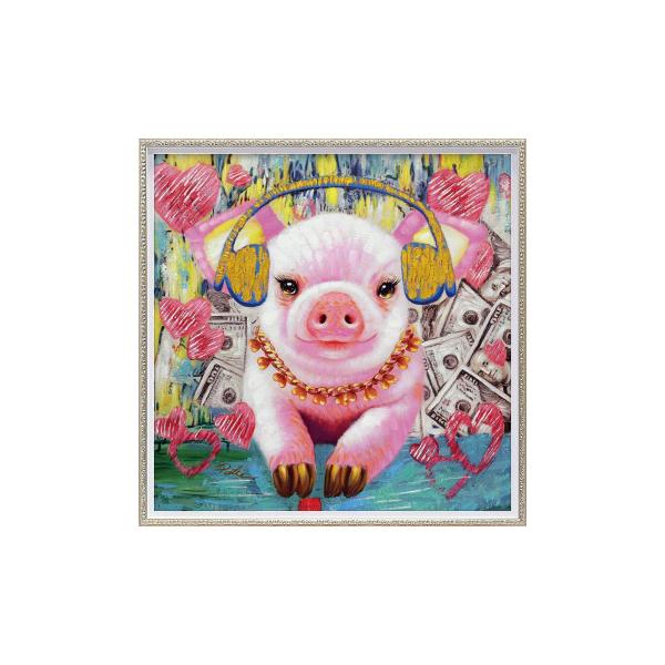 キャンバスにひとつひとつハンドペイントが施されたアートに樹脂フレームをセットしたアートフレーム。バリエーション豊かなアートをお楽しみ頂けます。