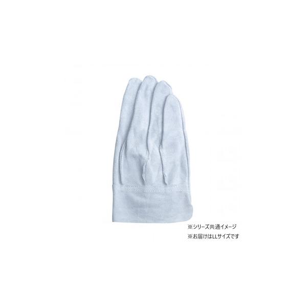 牛床革のバット部とショルダー部を使用したAグレード床革手袋。強さを求められる現場に最適です。