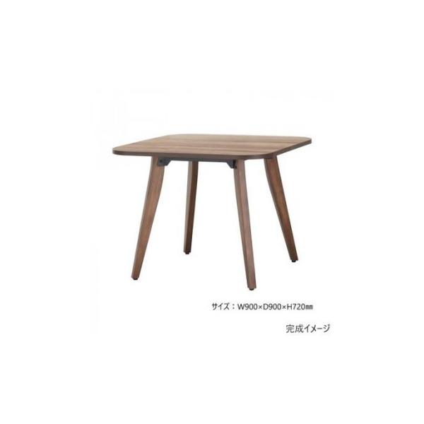 おしゃれなテーブルです。木の質感が温もりある空間を演出します。
