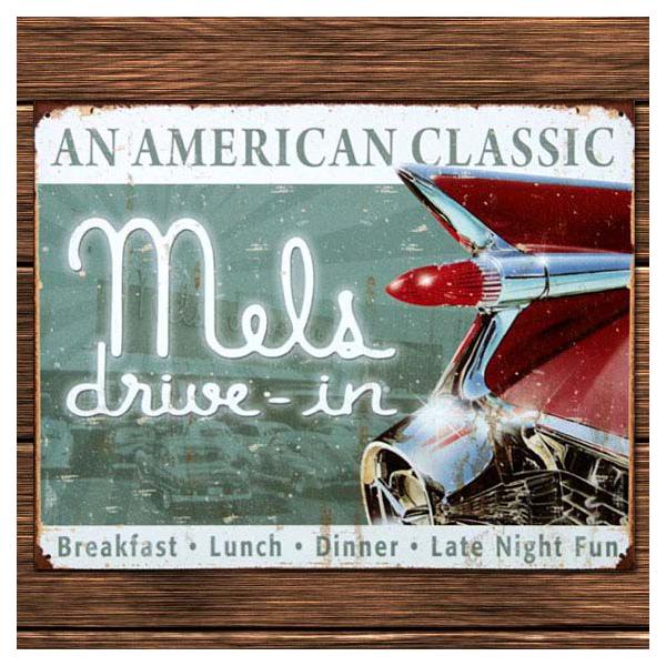 アメリカンダイナーとアメ車。マーブルマーブルのお客様の好物揃い踏みです（笑）部屋やガレージ等の雰囲気作りにもってこい！プレゼントにも喜ばれてますよ。アメリカNOSTALGIC METAL SIGINS(ノスタルジック・メタルサイン)のお洒落...