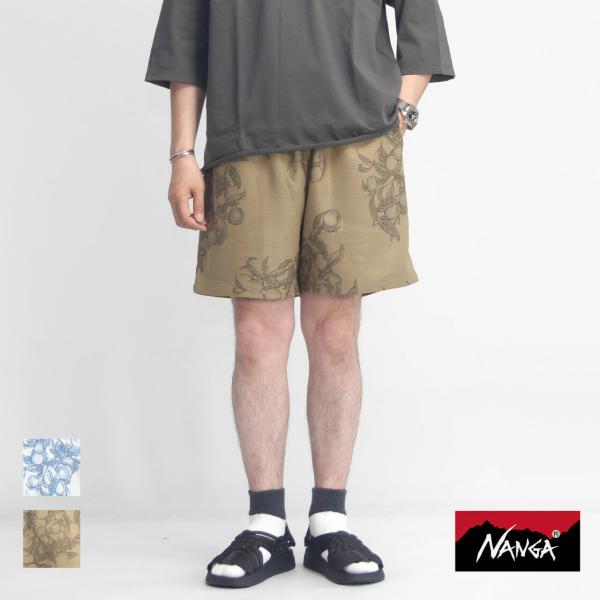 NANGA(ナンガ)より、杏子の花をモチーフにしたリゾート感漂う総柄ショートパンツをご紹介。◆実寸サイズM/ウエスト約76-92/股下17/股上32/ワタリ35/裾幅32L/ウエスト約80-96/股下18/股上33/ワタリ36/裾幅33XL...
