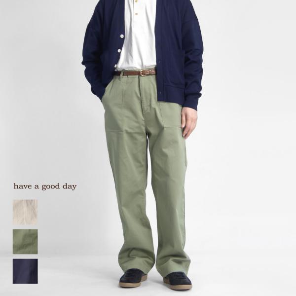 have a good day(ハブアグッドデイ)よりシンチバック付きのクラシックなデザインのベイカーパンツをご紹介。◆実寸サイズ(2)/ウエスト82/レングス72/股上34/ワタリ34/裾幅24(3)/ウエスト86/レングス74/股上35...