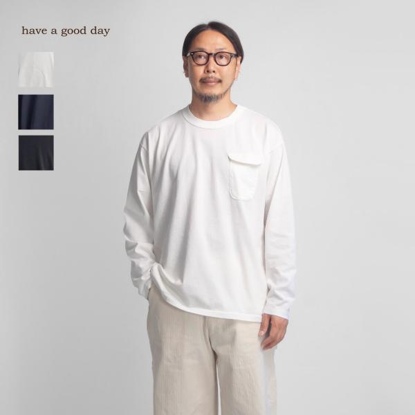 have a good day(ハブアグッドデイ)より、USAヴィンテージTシャツのような自然なムラ感、ドライなシャリ感のあるアメリカンな風合いの長袖Tシャツをご紹介。◆実寸サイズ(2)/着丈70/身幅58/肩幅55/袖丈57(3)/着丈7...