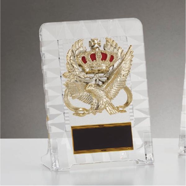 鷲をモチーフとした楯(盾)です。ゴルフ、サッカー、野球などの各種スポーツ大会の表彰や、企業表彰、感謝状、功労賞、表彰状、退職記念などの記念品としてご利用いただけます。