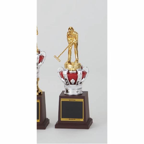 各種スポーツ大会など表彰式で使われる、スタンダードなトロフィーです。記念品やレプリカなどに最適です。人形は、以下の68種類から選べます。　女神・サッカー・バッター・ピッチャー・バスケット　バレーボール・ハンドボール・テニス・バドミントン　卓...
