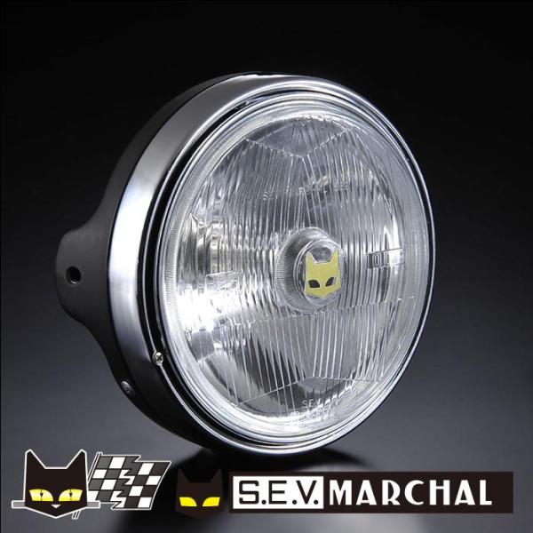 マーシャルヘッドライト889　ドライビングランプ　汎用フルキット　φ180クリアーレンズ ブラックケースライトケース+ライト+内リム+外リムのセットです