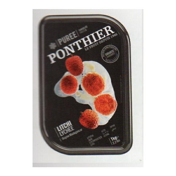 フランス産　冷凍　ライチ　ピューレ　100％＊-30度でも霜が降りたようにシャリシャリとしたシャーベット状になりますが、繊維の影響でございます。品質には全く問題ございません。料理やお菓子にはもちろん、そのまま解凍してオンザロックや水割りなど...