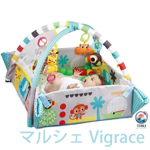 ?生後0ヵ月から使用でき、お子様の成長に合わせて5通り以上の遊び方ができるので、長くお使いいただけます。 1.ねんね期、2.うつ伏せ期、3.おすわり期（ボール体操）、4.はいはい期、5.おすわり期の後は、ネット越しにボールを入れて遊んだり、...