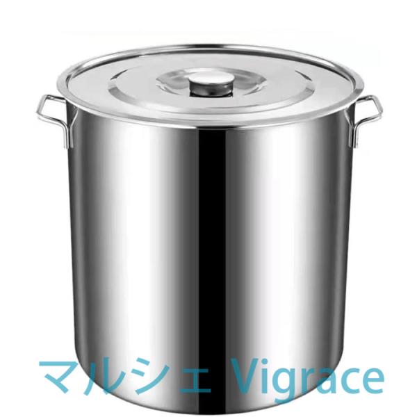 【大容量寸胴鍋】20cm?35cmと一般のご家庭から、大人数分の料理を作る際に便利な 業務用サイズまで多サイズをご用意しました！鶏ガラスープや、ラーメンスープを家庭で作りたい方には最適です。【ステンレス鋼材料】高品質のステンレス鋼製、手柄?...