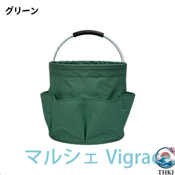 収納バスケット 折りたたみ バスケット アウトドア収納バッグ オックスフォード生地 多機能収納袋 屋外ピクニックバスケット 庭用収納キャリア ツールポーチ キ