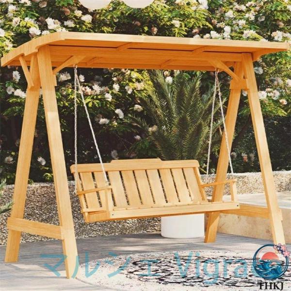 【高品質の無垢材素材】このスイングチェアは、耐久性と耐腐食性を確保するために炭化された高品質の無垢材で作られています。無垢材は環境に優しいだけでなく、新しくアップグレードされた5.0フルボディACQ防錆技術、輸入された純粋な無垢材、硬材、防...