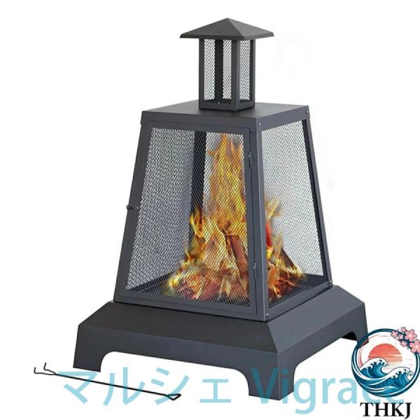 ? 【耐久性】炉本体は高品質の鋳鉄から精密に製造されています、高温環境に強く、防錆性、耐食性があり、厳しい屋外環境での使用に非常に適しています。? 【様々なアウトドアニーズに対応】薪ストーブを使えば、いつでもどこでも自分の庭でキャンプ、釣り...