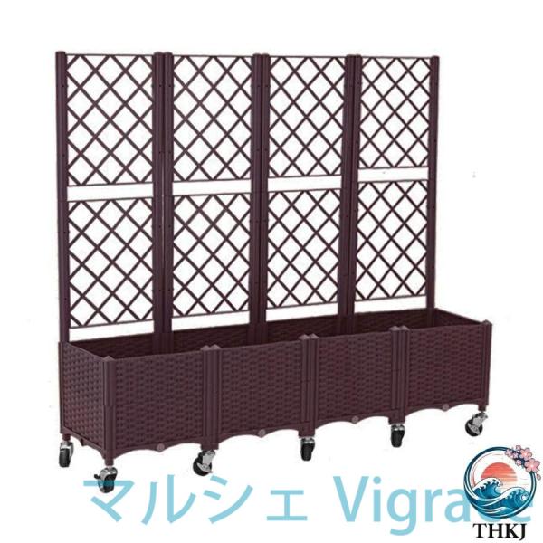 【高品質素材】フェンス プランター付き環境に優しいPP素材で作られており、厚く硬く、防水性と蓄水性に優れています。表面は滑らかで清掃しやすく、バクテリアの繁殖が容易ではなく、植物の 健全な生育を助長します。【製品仕様】トレリスプランターはさ...
