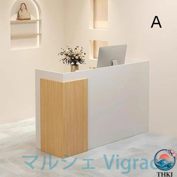 ? 多用途で実用的：この受付カウンターは、オフィス、ロビー、ネイルサロン、ビューティーサロン、スパなど、さまざまなプロフェッショナルな環境に最適です。その独自のモダンデザインは、あらゆる環境にうまく溶け込み、さまざまなデコレーションスタイル...