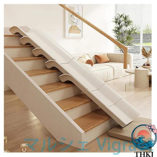 ? 【使い勝手抜群！簡単設置収納自由】階段にすぐ取り付け / 取り外し OK！積み重ね収納でスペース節約 50% 、屋内屋外どこでも楽しめる、いつでも解体再構築可能な遊具です。? 【多重安全設計 お子様の遊びを守る】滑り止めベース + クッ...