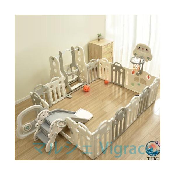 【子ども用すべり台】すべり台・ぶらんこ・バスケットゴール、飽きずに遊べる1台3役！どんな空間にも似合うモダンでシンプルなデザイン、楽しく遊びながら豊かな感性や創造性を育みます【簡単組立】特殊な工具は必要ありません。女性でも簡単に組み立てでき...