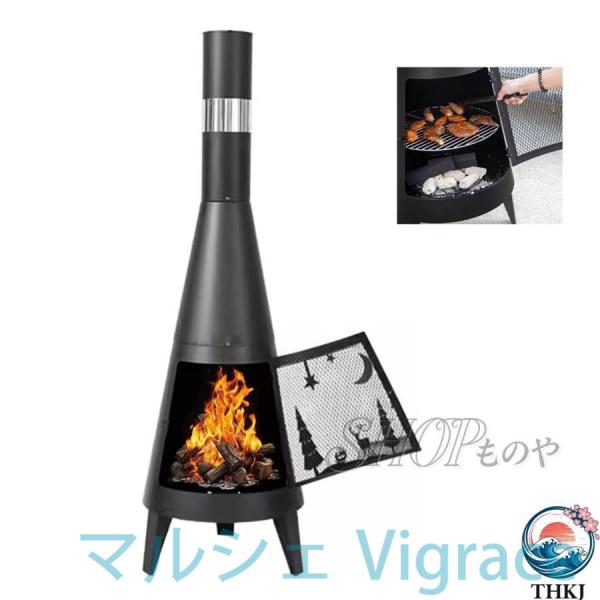 ? 【多機能薪ストーブ 】家庭用暖炉の黄金比の先細炉空洞は、煙突の上部から効果的に排出できるだけでなく、煙突によって生成される吸引により、薪の燃焼効率を大幅に向上させ、二次燃焼を促進し、それによってより高い給与を提供できます。熱量の火力と煙...