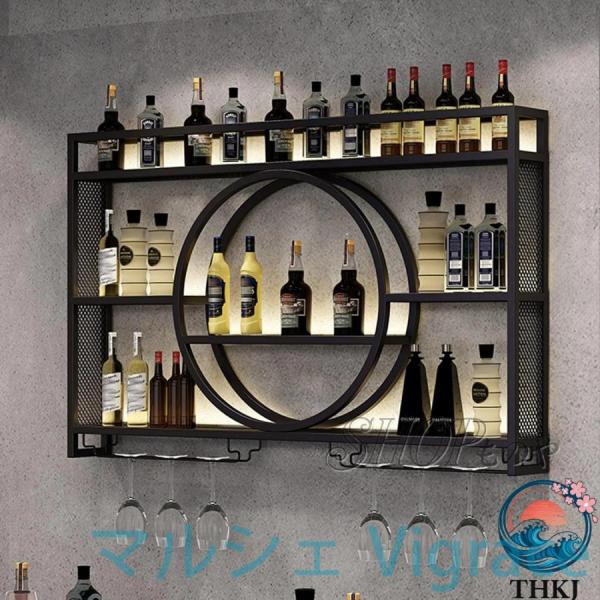 ? 【壁掛けワインラック】壁掛けワイングラスホルダーは金属フレームで作られており、堅牢な耐荷重能力と安定した耐久性のある構造を誇ります。 高温焼成にも変形せず、錆びにくく、お手入れも簡単です。? 【ツーインワンデザイン】ワインボトルホルダー...