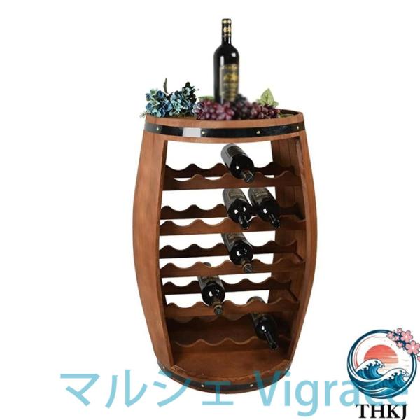 ? ワインラックは、ワインとシャンパンのボトルの実用的な保管ソリューションを提供します。これは、多くのスペースを節約するのに役立ちます。? 素材：松材でできており、錆びず、長期間使用できます。 レトロなスタイル? 対象場所：住宅、ワインセラ...