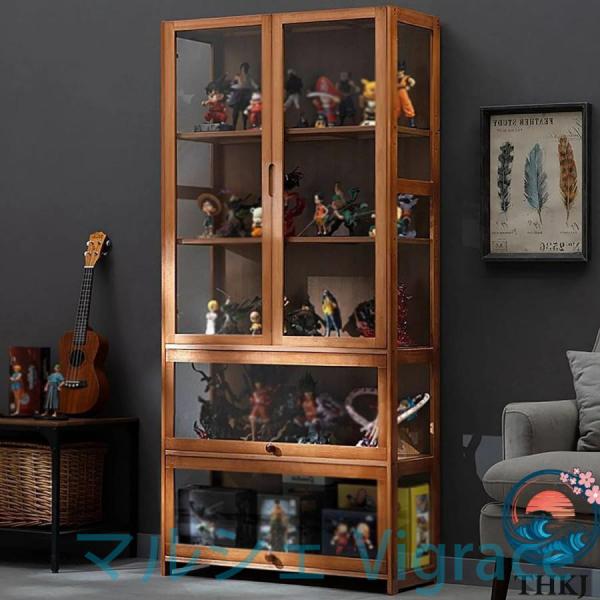 色:ブラウン5層材質:ガラス, アクリル, 木製取り付けタイプ:フロアマウントスタイル:モダンサイズ:長さ65cm付属品:棚家庭洗い:水拭き 高さ調整可能：コレクションケース 床の高さは調整可能で、異なる高さのアイテムの配置に合わせて床の高...