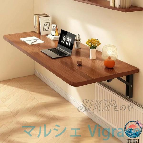 ? 安全で環境にやさしく、無臭、厚いテーブルパネル、繊細な表面は、滑らかで耐摩耗性と耐久性、頑丈な構造、強力な耐荷重能力。? 高品質の金属製折りたたみ棚受け金具、三角形の構造、頑丈で耐久性のある、強力な耐荷重性能、取り付けが簡単、そしてより...