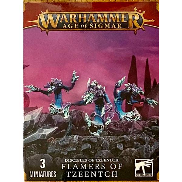 【新品未開封のメーカー正規品です】フレイマー・オヴ・ティーンチは、不穏な動きをしながら敵に向かって飛び出し、カオスそのもののワープファイアを吹き出します。超自然的な炎は身をよじらせ、にらみを利かせるが、最も重要なのは敵の肉、骨、魂を焼き尽く...