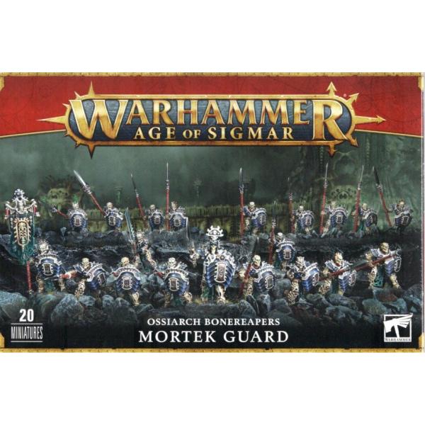 【新品未開封のメーカー正規品です】モーテク・ガードは、戦場を支配するために作られた霊魂錬成兵(ソ ウ ル・コ ン ス ト ラ ク ト)である。頑固な骨の鎧を纏いながら魂を奪うナディライトの武器を振るい、その容赦ない行進のもとに敵を粉砕する。...