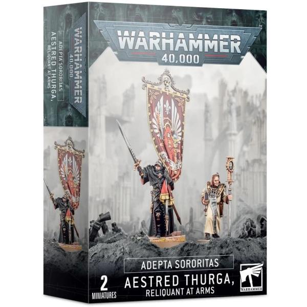 【新品未開封のメーカー正規品です】信仰の旗を掲げ、アデプタ・ソロリタスの戦闘修道女たちを勇気づけ、かつてないほど勇猛果敢に戦いに挑もう。伝説の遺物を携えたエストレッドは、シスター・オヴ・バトルのコレクションにぴったりの1体。ミニチュア表面は...