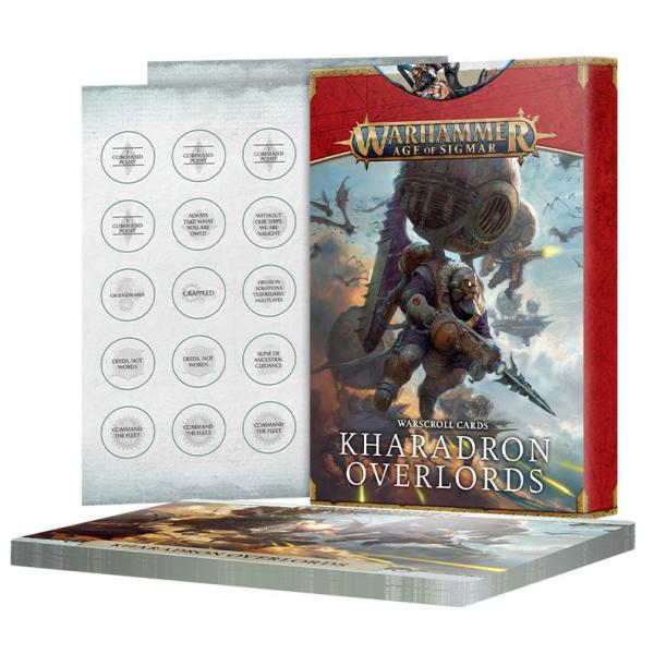 【この商品は日本語版です】【新品未開封のメーカー正規品です】ゲーム「ウォーハンマー：エイジ・オヴ・シグマー」カラドロン・オーヴァーロードのアーミーをゲームプレイで使用する際に便利なレファレンスカード17枚セット。両面ゲーミングトークン34点...