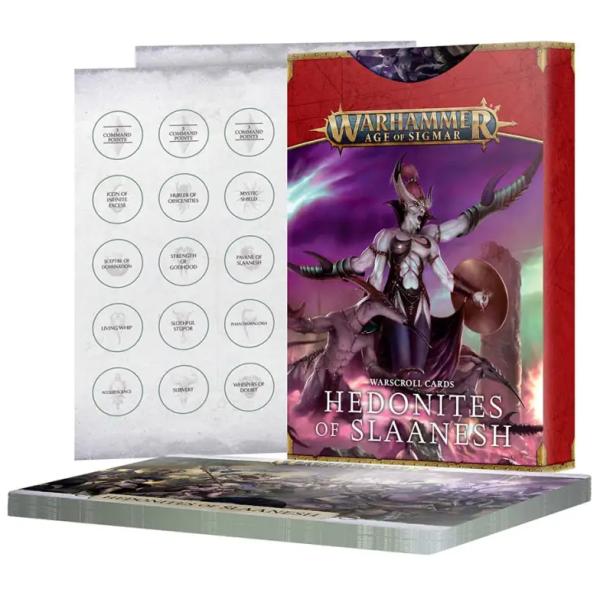 【新品未開封のメーカー正規品です】【この商品は、日本語版となります】ゲーム「ウォーハンマー：エイジ・オヴ・シグマー」ヘドナイト・オヴ・スラーネッシュのアーミーをゲームプレイで使用する際に便利なレファレンスカード36枚セット。両面ゲーミングト...