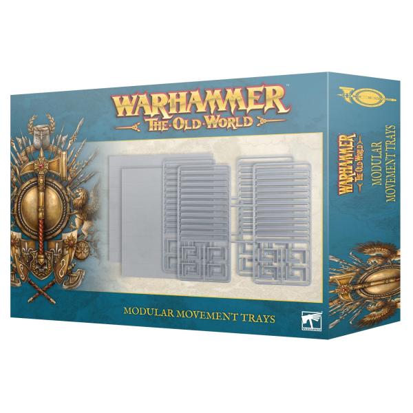【新品未開封のメーカー正規品です】ウォーハンマー：オールドワールドで使用できるモジュール式ムーブメントトレイです！これを利用すればミニチュアを1体ずつ移動させることなく、素早く簡単にユニットを戦場に移動させることができます。怪物歩兵、騎兵、...