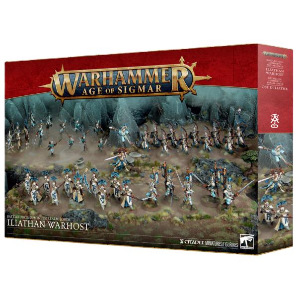 【新品未開封のメーカー正規品です】伝説的な英雄であるエラニアとエラソールに率いられた強力なルミネス歩兵軍勢を編成できる、新たなバトルフォース・ボックス『イリアタの戦兵団（Iliathan Warhost）』が登場。本セットはルミネス・レルム...