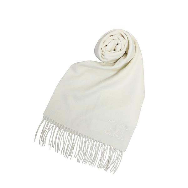 ＜カラー＞　091 BIANCO OTTICO(ホワイト)■サイズ：(約)H208cm(フリンジ含む)×W29cm■素　材：カシミヤ100%■付属品：保存袋