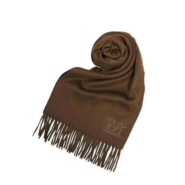 ＜カラー＞　010 CARAMELLO(ブラウン)■サイズ：(約)H208cm(フリンジ含む)×W29cm■素　材：カシミヤ100%■付属品：保存袋