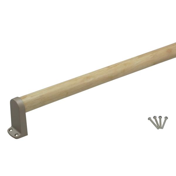 サイズ：800mmスタイル：丸棒材質:ラバーウッド手摺棒:32パイ全長:800mm耐荷重:80Kg屋内用生産物賠償責任保険付