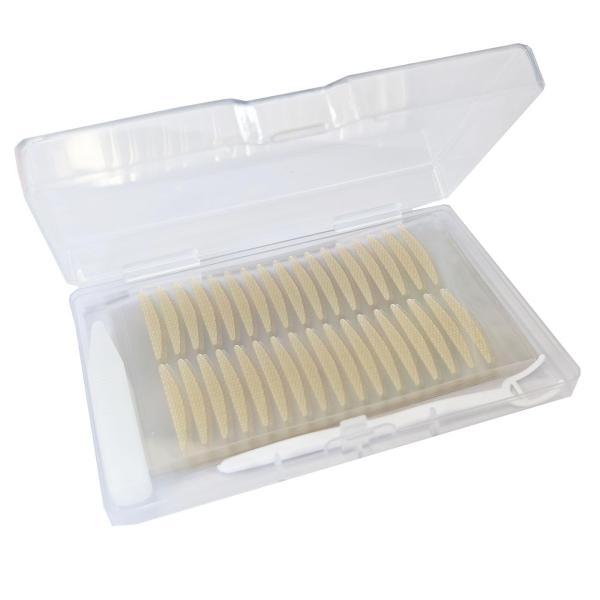 カラー：長太め【内容】アイテープ約360枚6ヶ月分、収納ボックスが 1 個、Ｖ形ピンセット1本、Y形スティック1本。【貼る・簡単】簡単にで貼り付け、のりは要りません。ピンセットでテープを適当な位置にくっつけます。目を少し閉じて、接着剤が乾く...