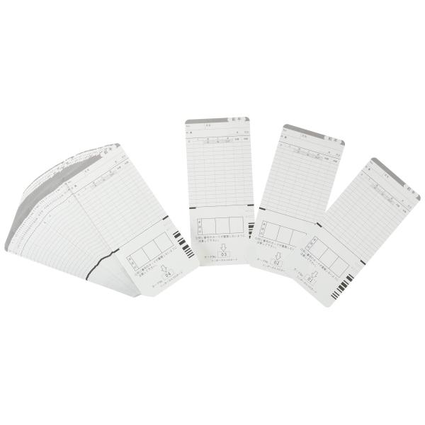 カラー：白サイズ：187×82mmスタイル：カルコロカード【入数】100枚入り(No.01~50の2セット入り)【対応機種】タイムボーイ8プラス・カルコロ20ex・カルコロ50ex・カルコロ100【サイズ】187×82mm